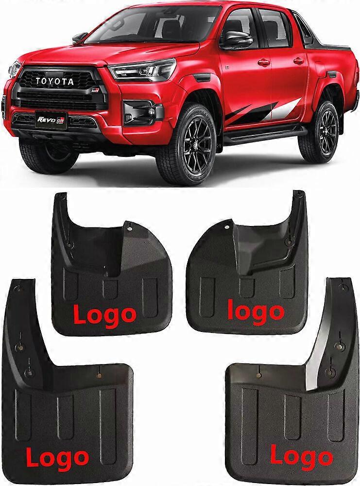 Full Set TRD Splash Guards Mud Flaps For 2015-2024 Toyota Hilux Revo ...