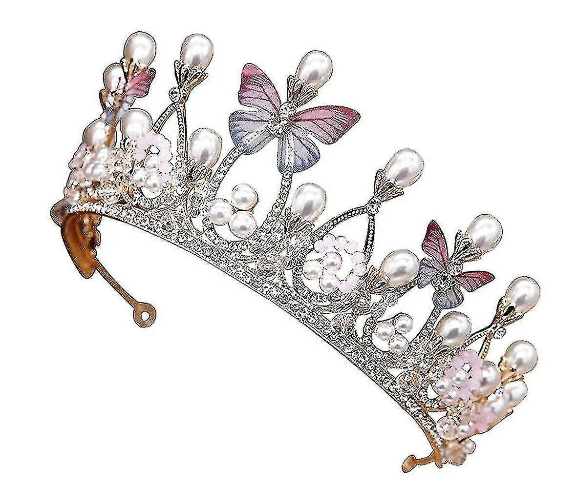 Princess Tiaras For Girls,birthday Crown For Girls Butterfly Princess ...