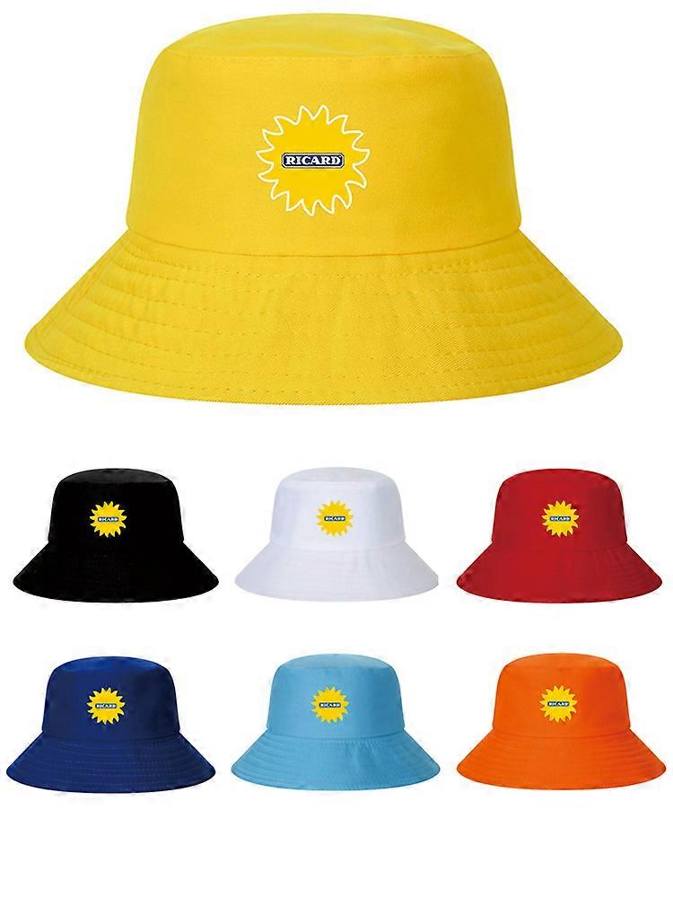 Fashion New Ricard Bucket Hats Men Women Unisex Reversible Cotton Cool ...