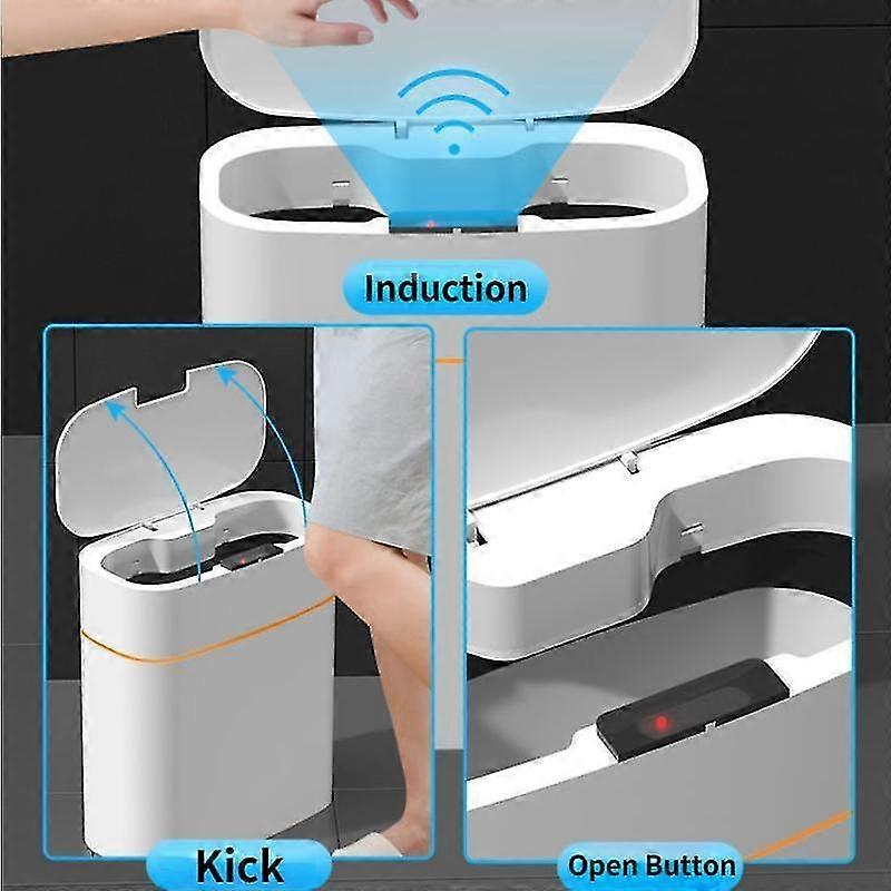 Automatic Intelligent Smart Trash Can Sensor Kitchen Trash Bin With Lid ...