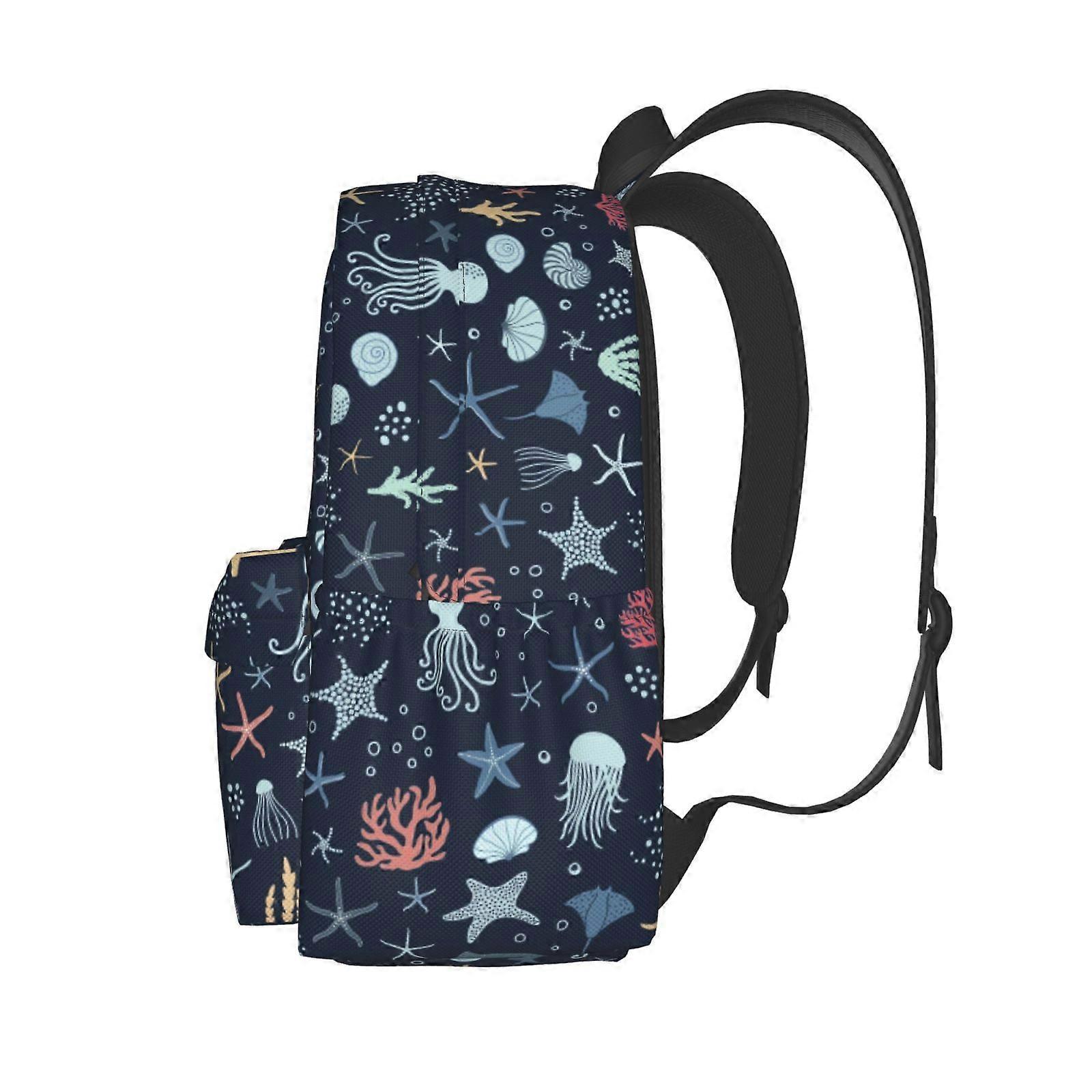 Multicolor Under The Sea Life Backpack,Large Capacity Travel Backpack ...