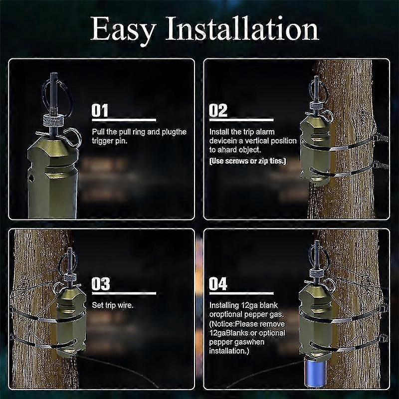 Perimeter Trip Wire Alarm Device 12 Gauge Accessories with 22 Option ...