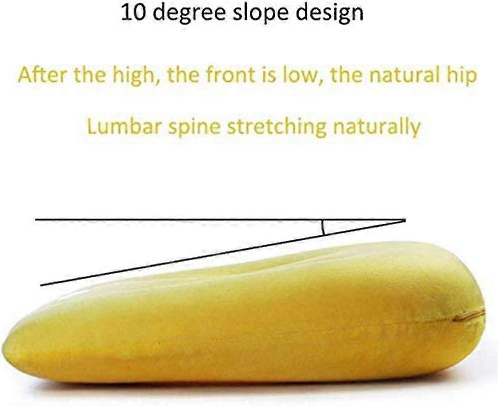 Memory Foam Sit Bone Relief Cushion With Two Holes For Butt, Lower Back ...