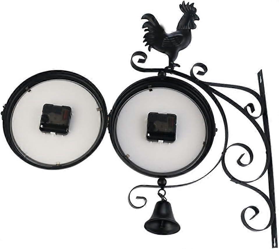 Garden Clock Weatherproof Outdoor Retro Clocks Outdoor Wall Clock ...