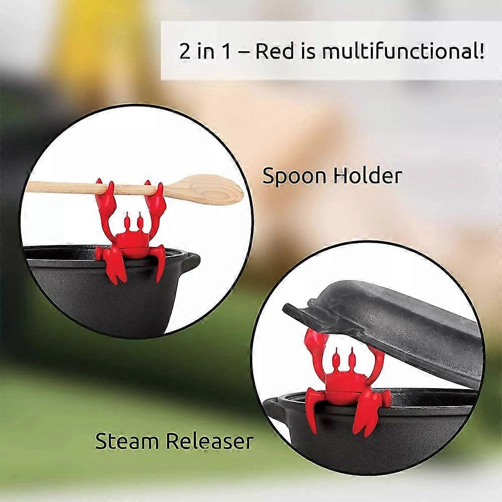 Silicone Small Crab Spatula Holder Anti Scalding Overflow Pot Clip ...