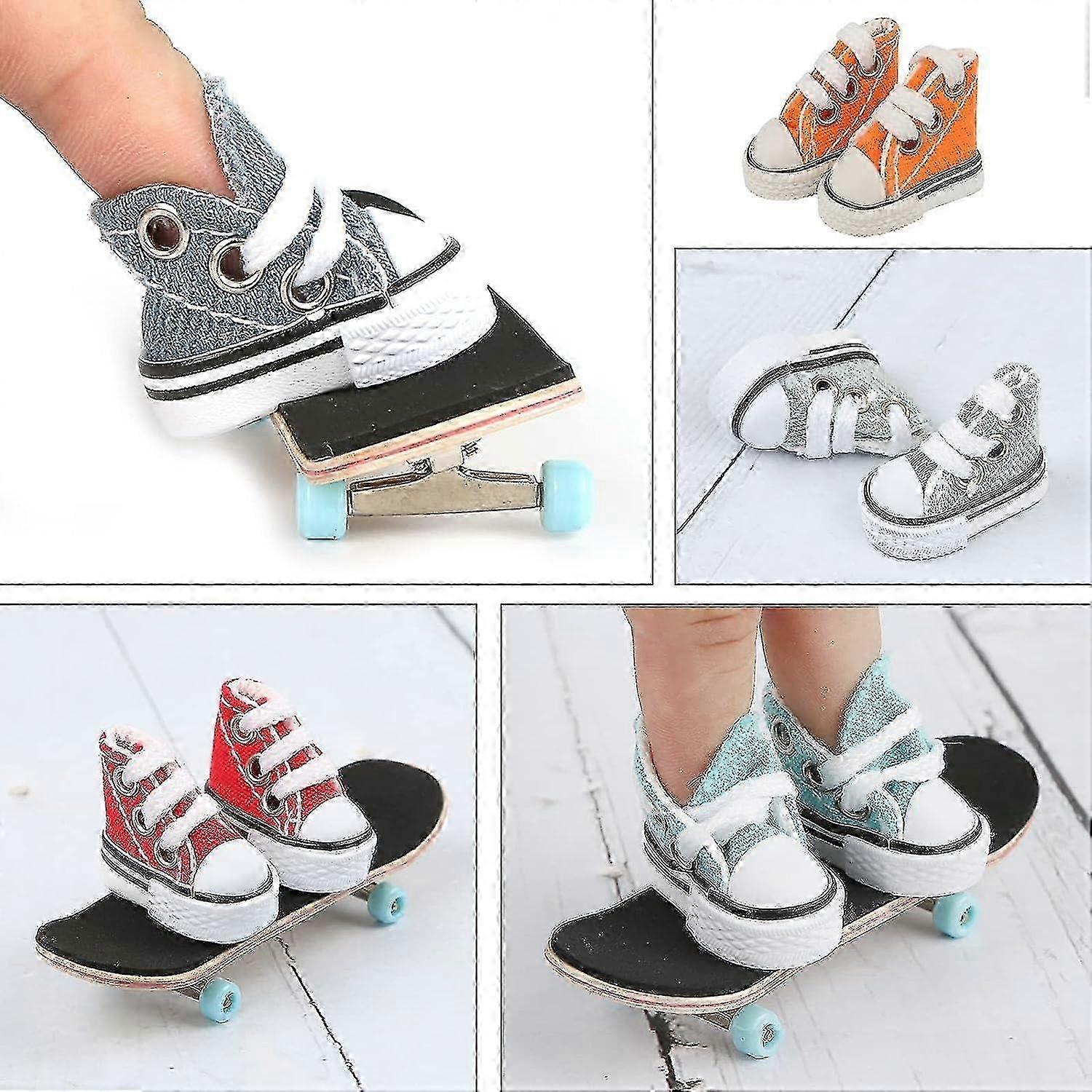 14 Pairs Mini Finger Shoes, Cute Tiny Shoes For Finger Breakdance ...