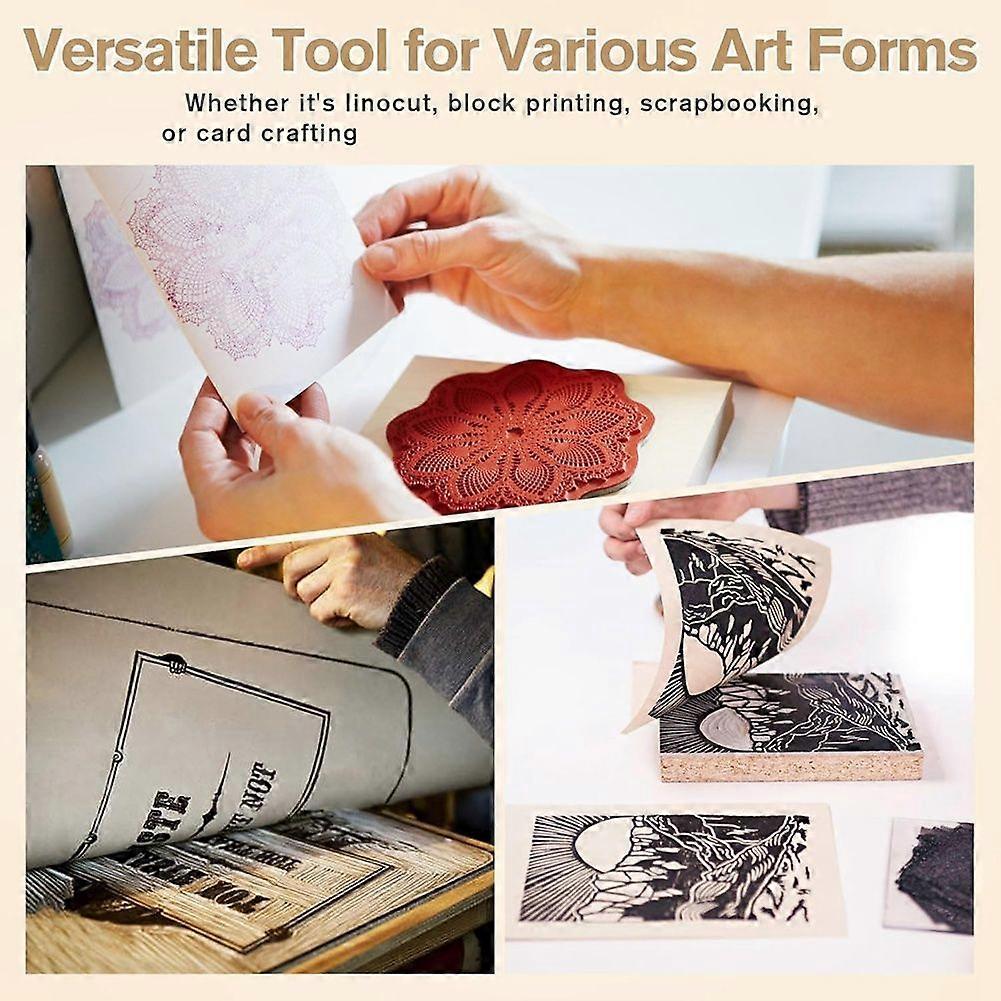 2 Pack Baren for Printmaking, for Comfortable Use, Ideal for Block ...