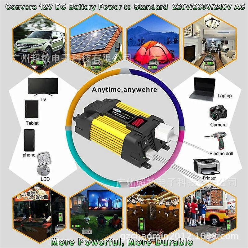 Inverter Converter 12v 220v, 450W/6000W Cigarette Lighter Converter ...