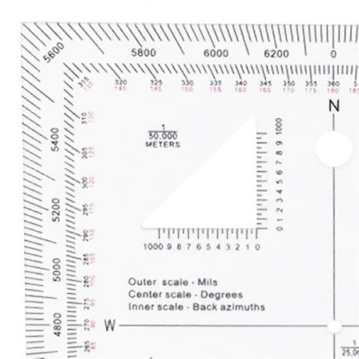 Coordinate Scale Practical Transparent Topographical Map Scale ...