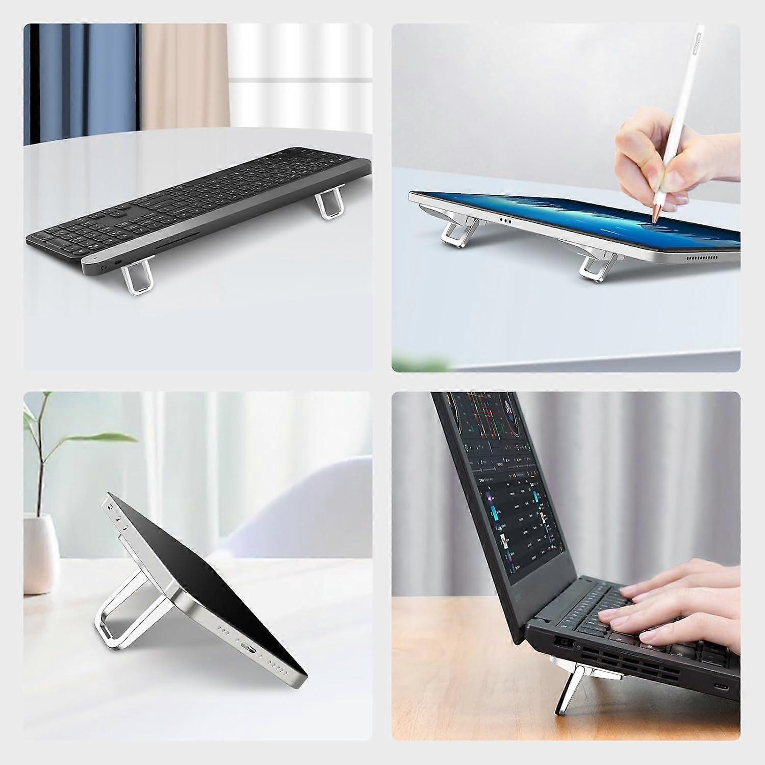 Mini laptop feet Keyboard Table Stand, 3-Setting Angle Flip Booster ...