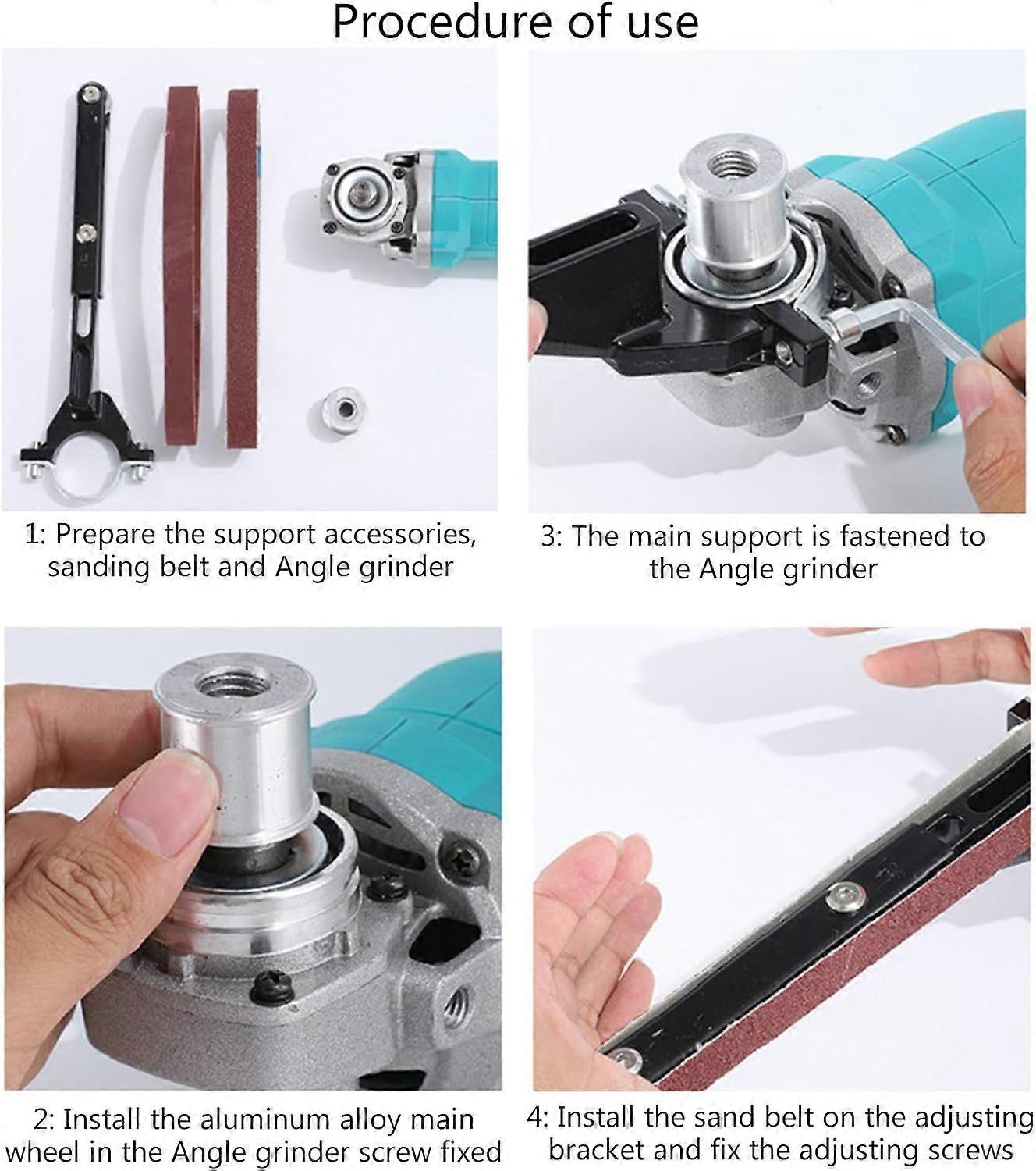 Belt Sander Attachment For Grinder Angled Grinder Sanding Tool Belt ...