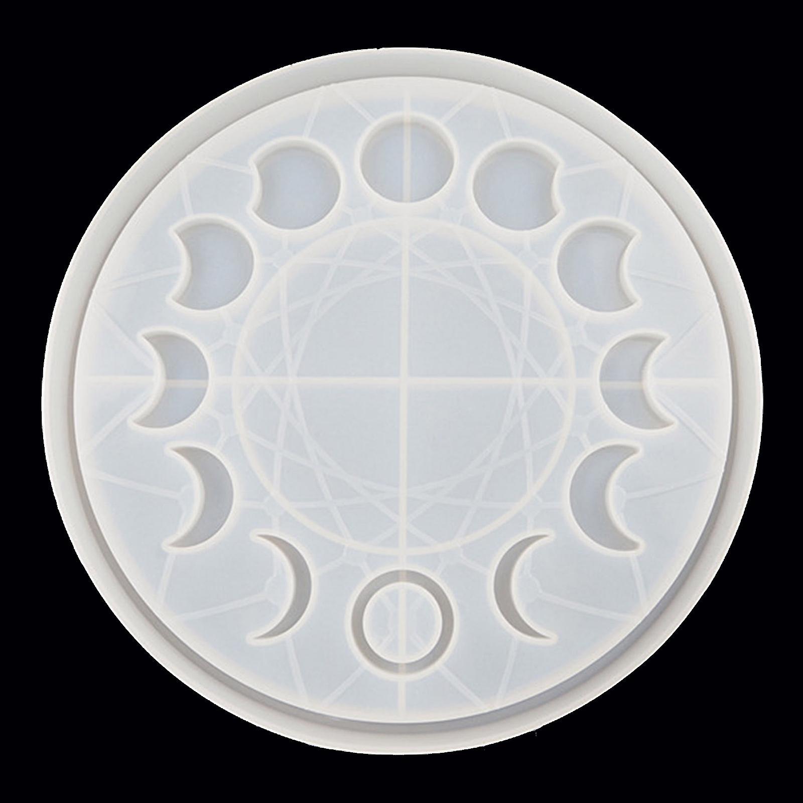 Star Moon Clock Dial Crystal Epoxy Resin Mold Lunar Eclipse Moon Phase ...