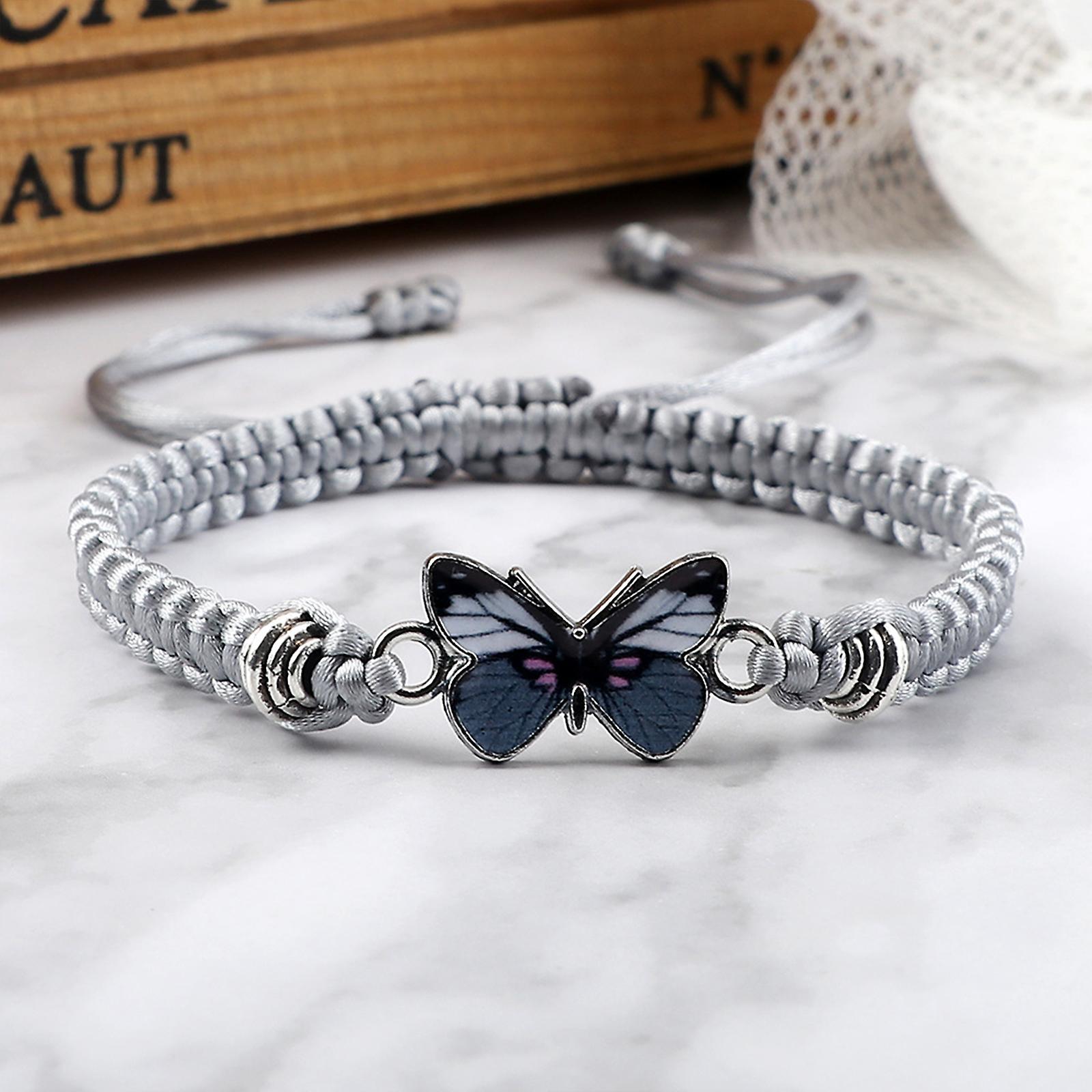 Butterfly Bracelet For Teen Girls Adjustable String Butterfly Bracelets ...