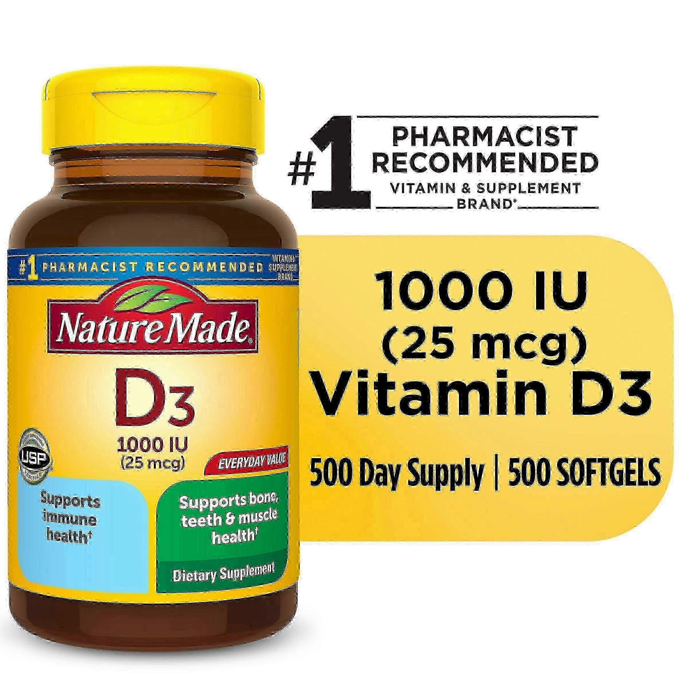 Nature Made Vitamin D3 Softgels 500 Ea Fruugo Uk 2939