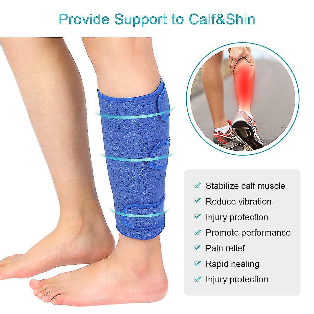 Kalvstöd Brace Shin Splints Kompression Wrap Neopren Kalvärmar ...