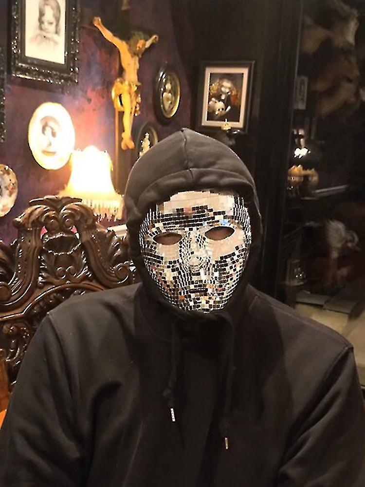 Party Disco Ball Glitter Mirror Mask For Dj Dressing Masquerade Masks ...