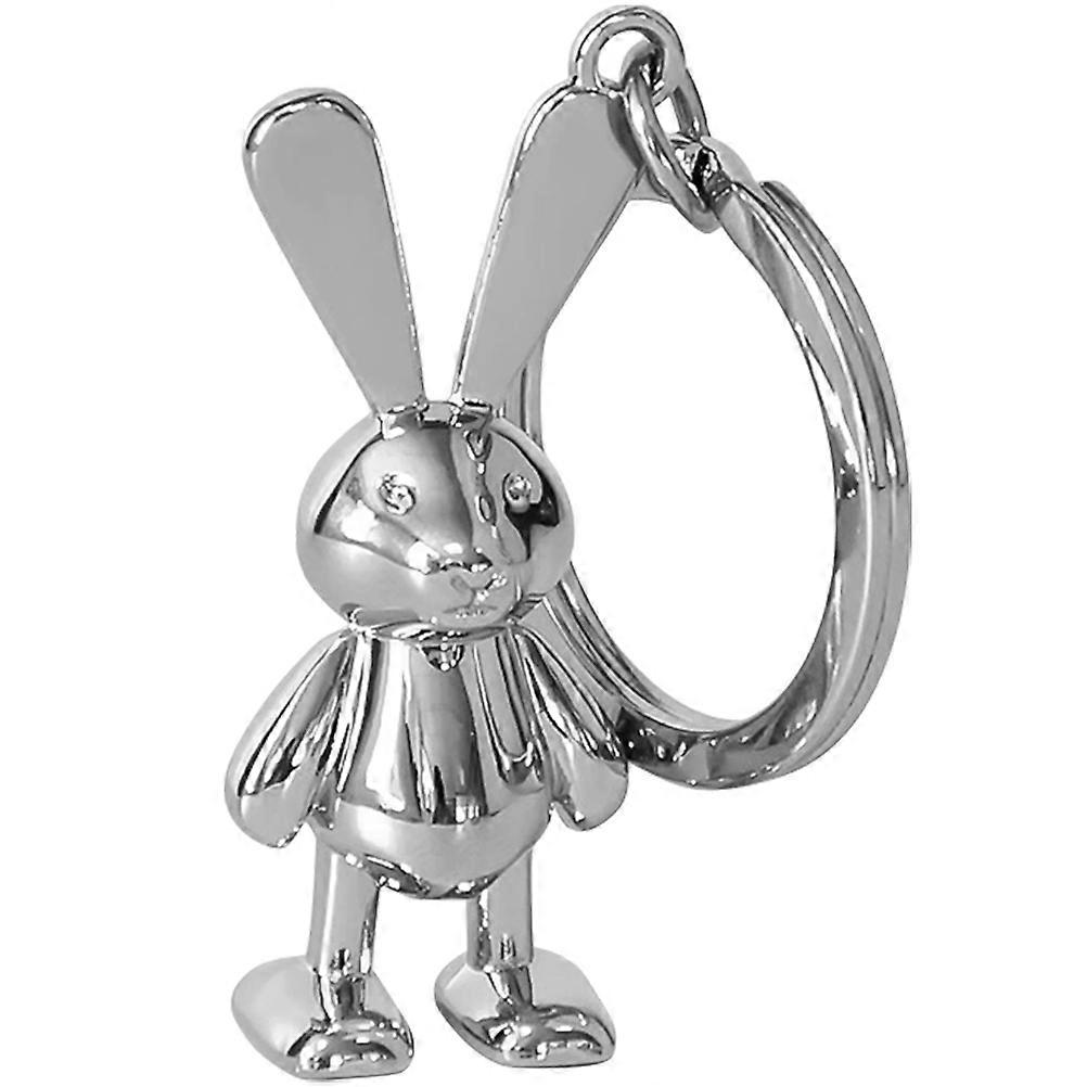 Bunny Keychain Decorative Rabbit Keychain Metal Rabbit Key Ring Pendant ...
