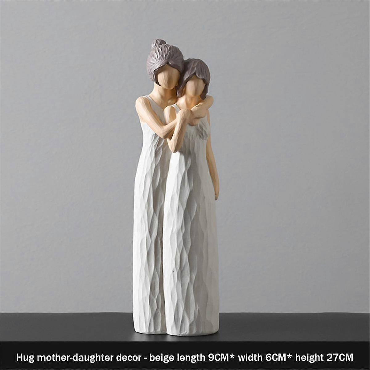 Mother and Daughter Figurines, Mother Daughter Hugging Figurine Statues ...