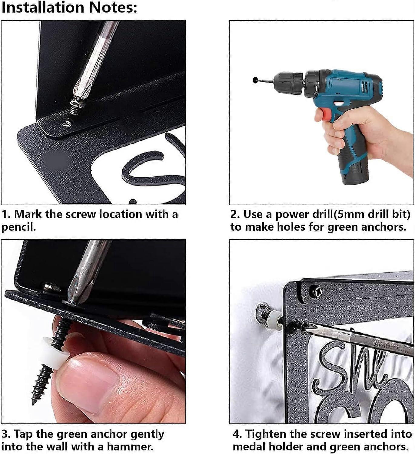 Taekwondo Medal Holder Medal Hanger Display with Trophy Shelf Iron Hook ...