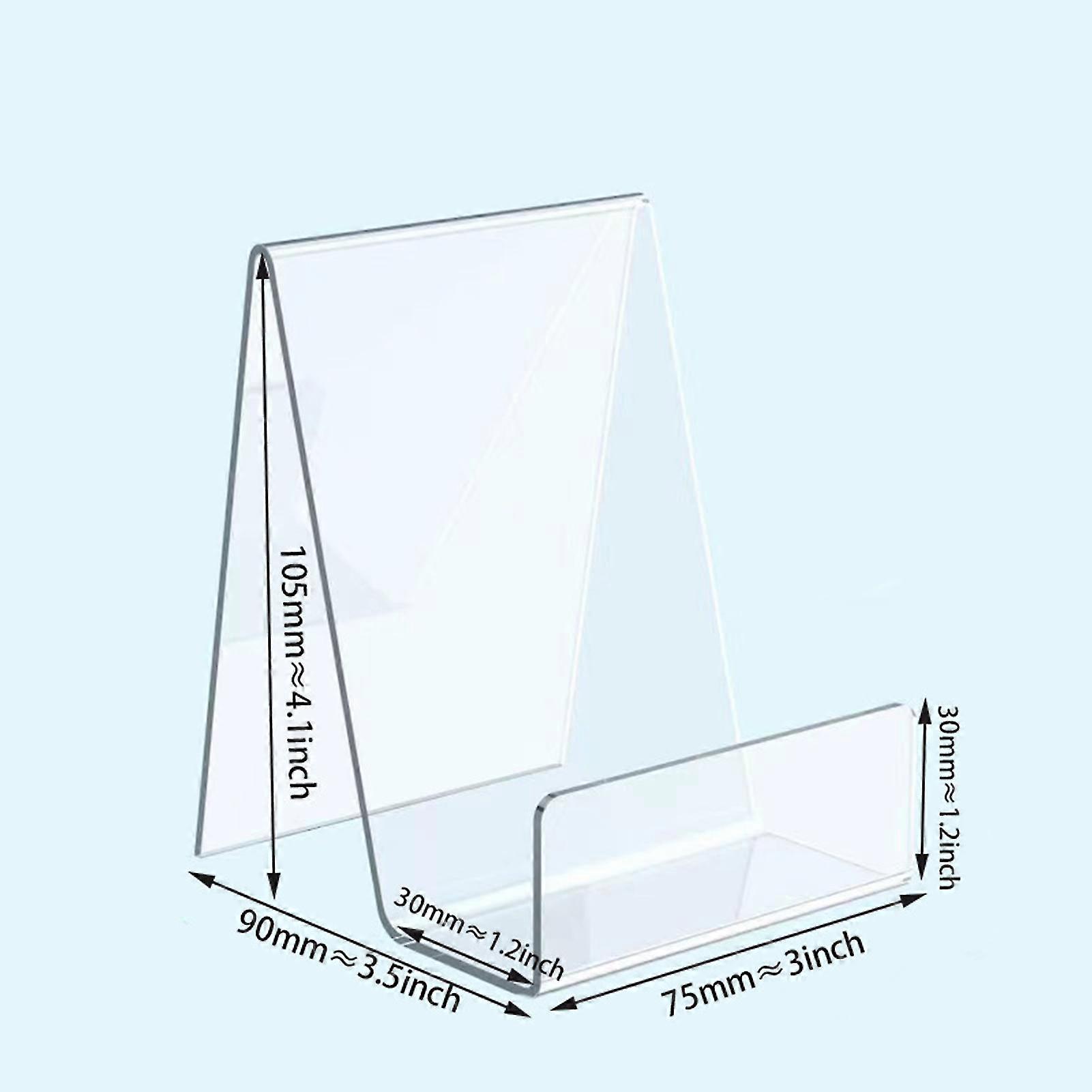 Round Corner Transparent Books Stand Sturdy Easy Using Bookholder for ...