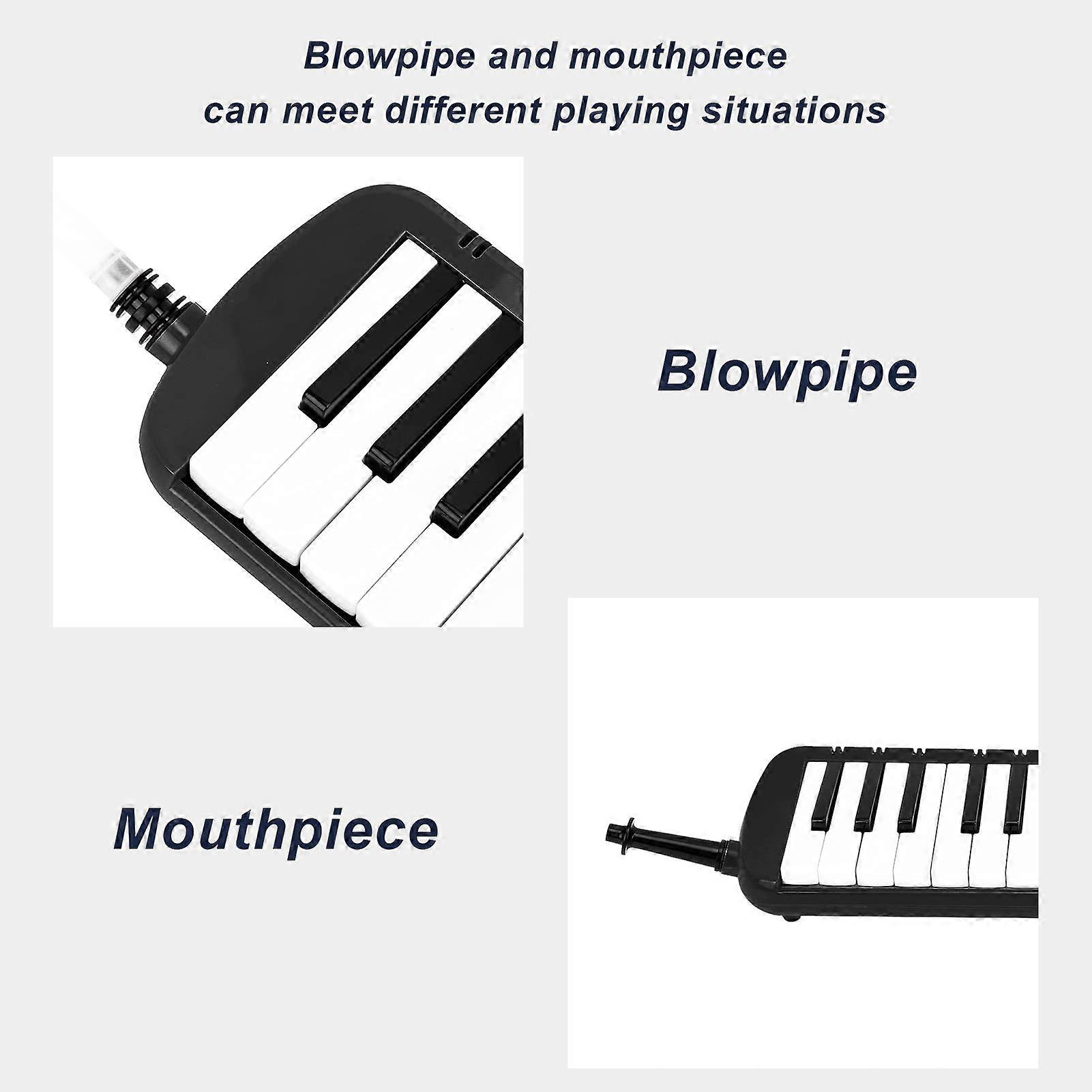 Melodica, 37 Keys Melodica Instrument, Melodica Air Piano Keyboard with ...