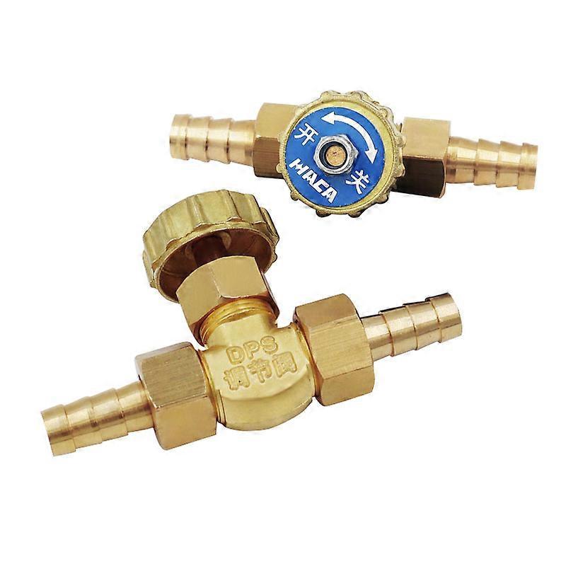 8mm10mm 1 Mpa Water valve ID Hose Barb Brass Parallel Needle Valve For ...
