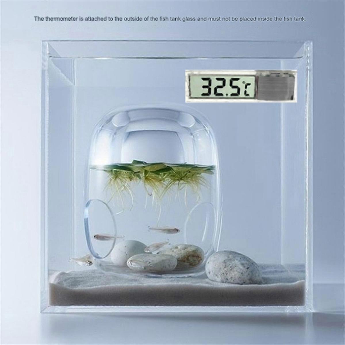 Aquarium Thermometer Electronic Digital Fish Tank Temperature ...