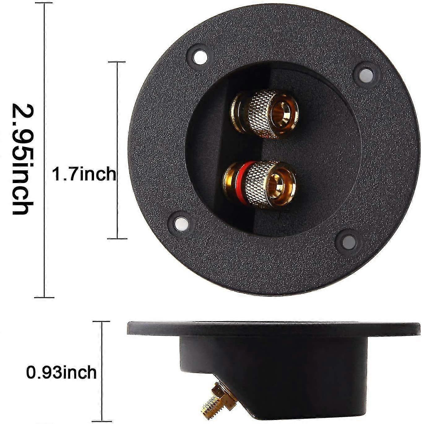 2 Way Speaker Terminal Block 2pcs Speaker Terminal Binding Post For ...