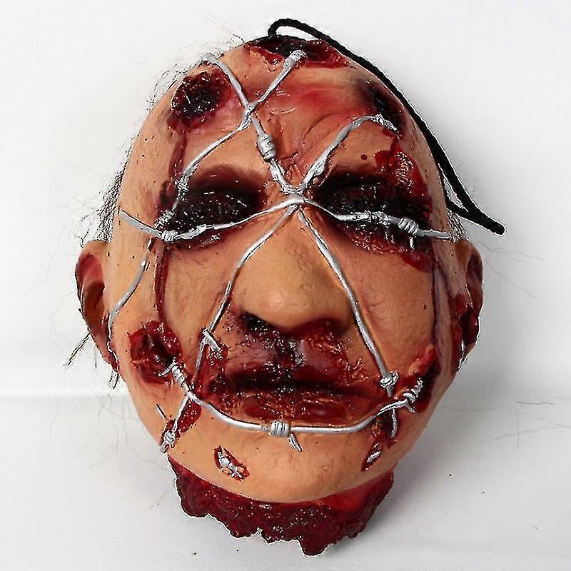 Halloween Haunted House Horror Latex Human Head Props Party Decorations ...