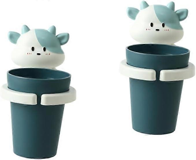 2pcs mouthwash Cup Toothbrush Holder Kids Rinse Cup for Kids Wall ...