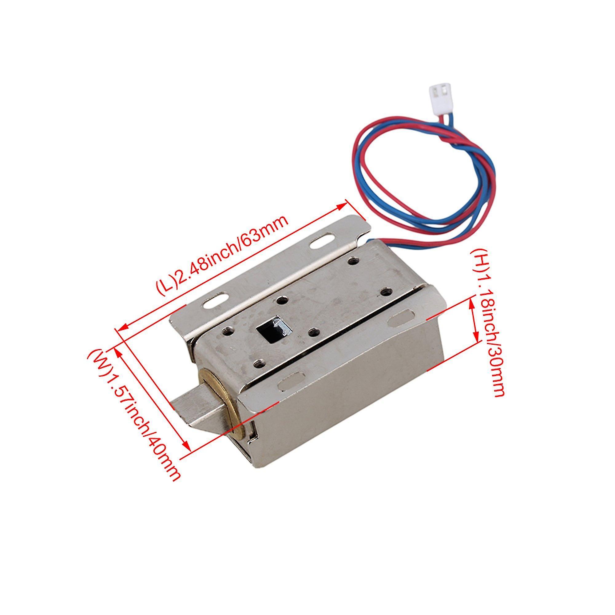 Locks latches 2pcs silver 12v electromagnetic solenoid locks assembly ...