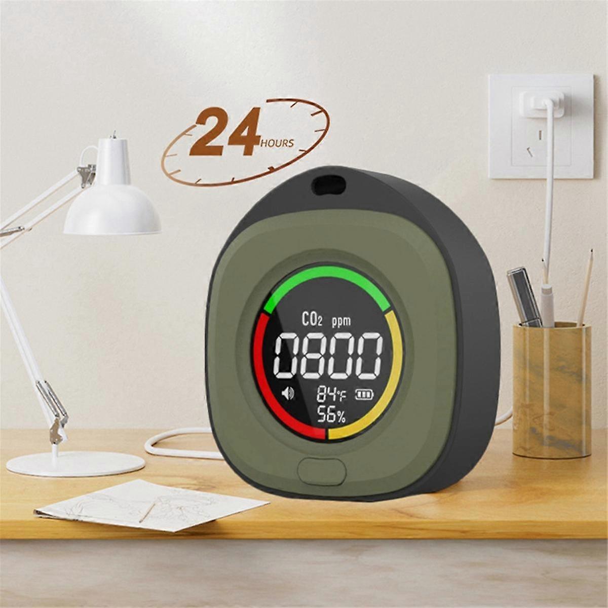 K5C Mini Carbon Dioxide Detector CO Tester Air Quality Portable Monitor ...