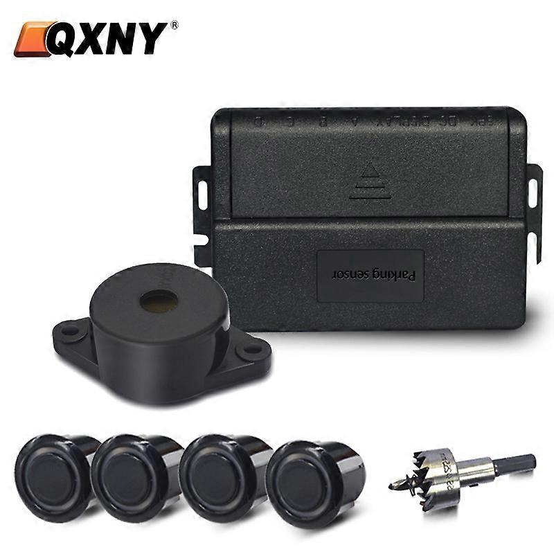 Car Auto Parktronic Reverse Backup Radar With 4 Parking Sensors Kit ...