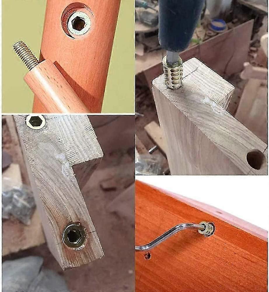 230 Pieces Zinc Alloy Hexagonal Threaded Insert, Nuts Threaded Inserts ...