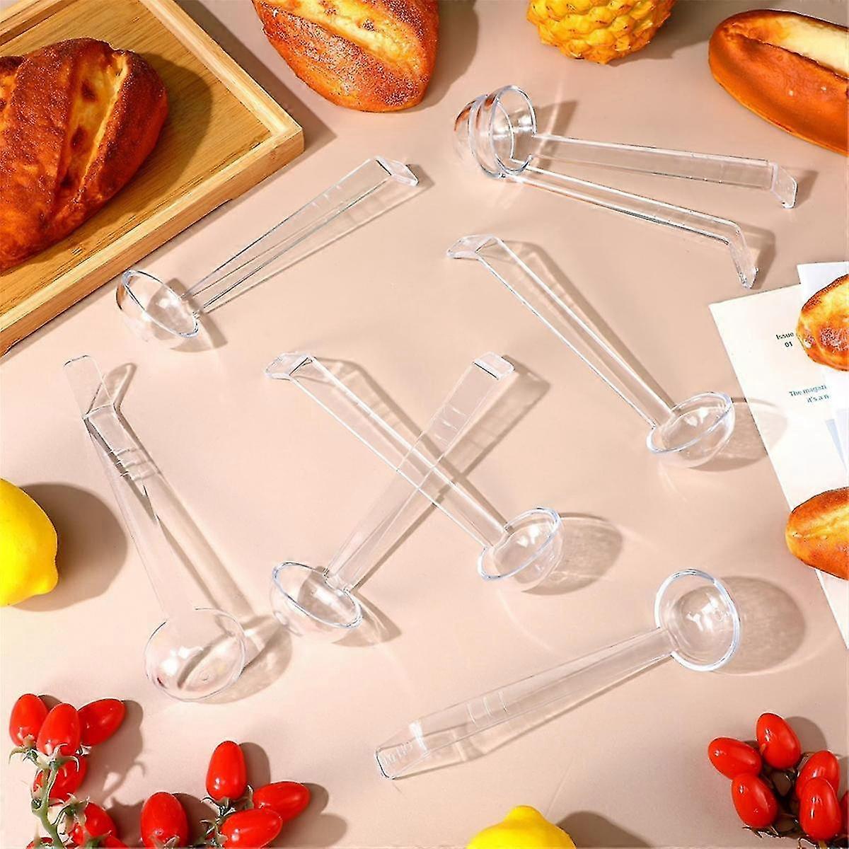 10 Pieces 1.2oz Small Ladle Clear Plastic Ladle Mini Ladle Spoon For ...