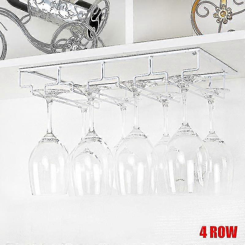 jkw Wine Glasses Rack Under Cabinet Stemware Rack Wine Glass Hanger ...
