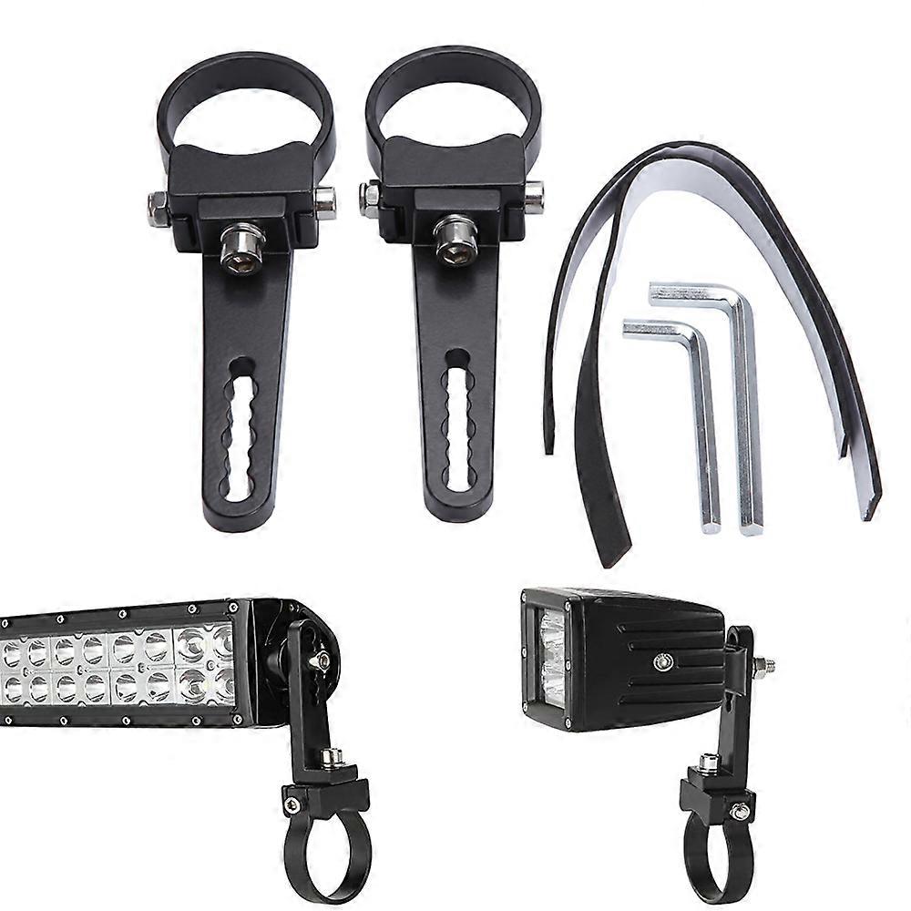 1PAIR CAR LED LIGHT BRACKET DRIVING HEADLAMP HOLDER UNIVERSAL BULLBAR ...