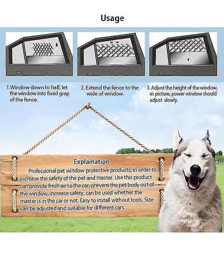 Pet Fence Car Window Fence Pet Door Fence Pet Retractable Fence Pet ...