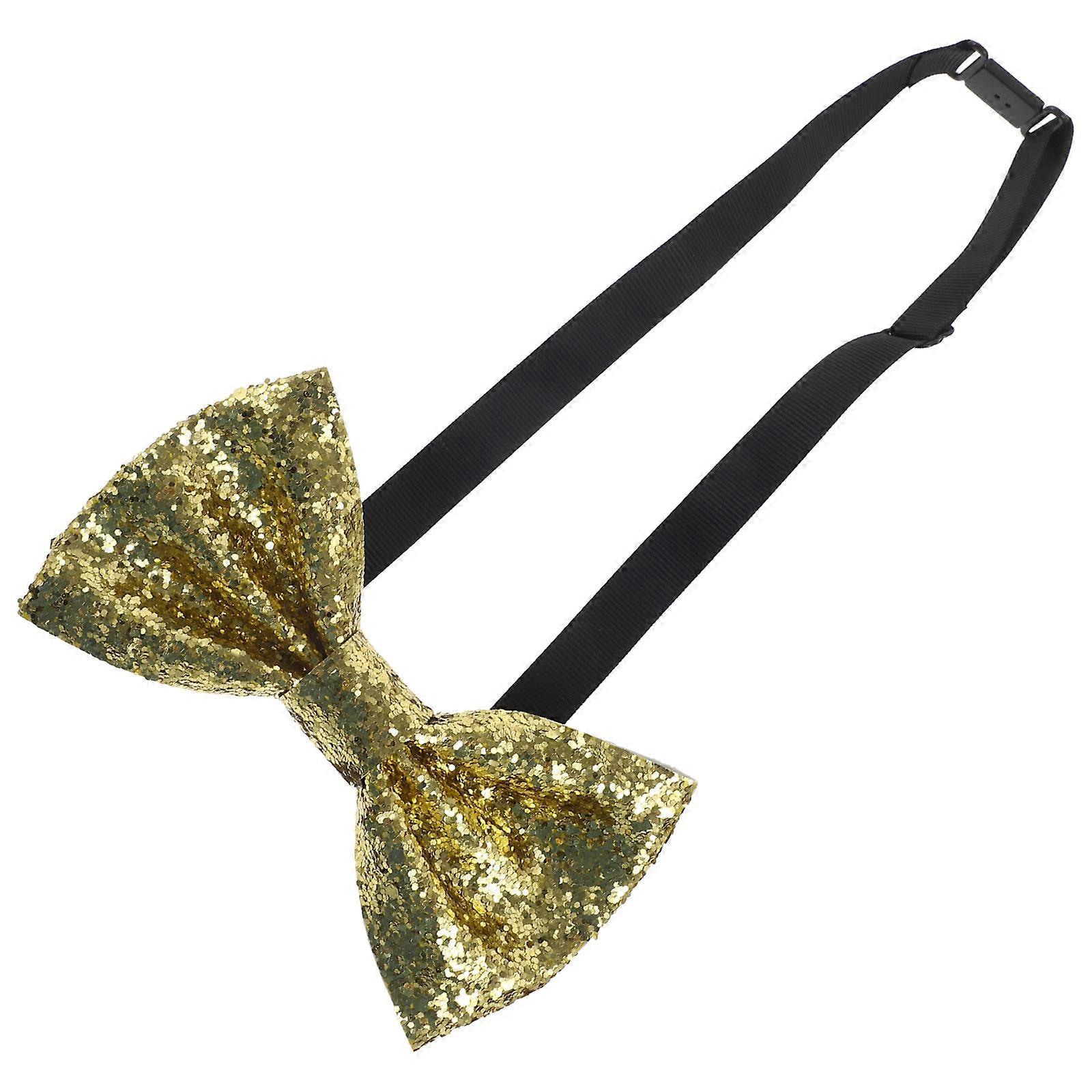 Men Bow Tie Pre-tied Bow Tie Formal Tuxedo Bowtie Adjustable Glitter Bow Tie | Fruugo UK