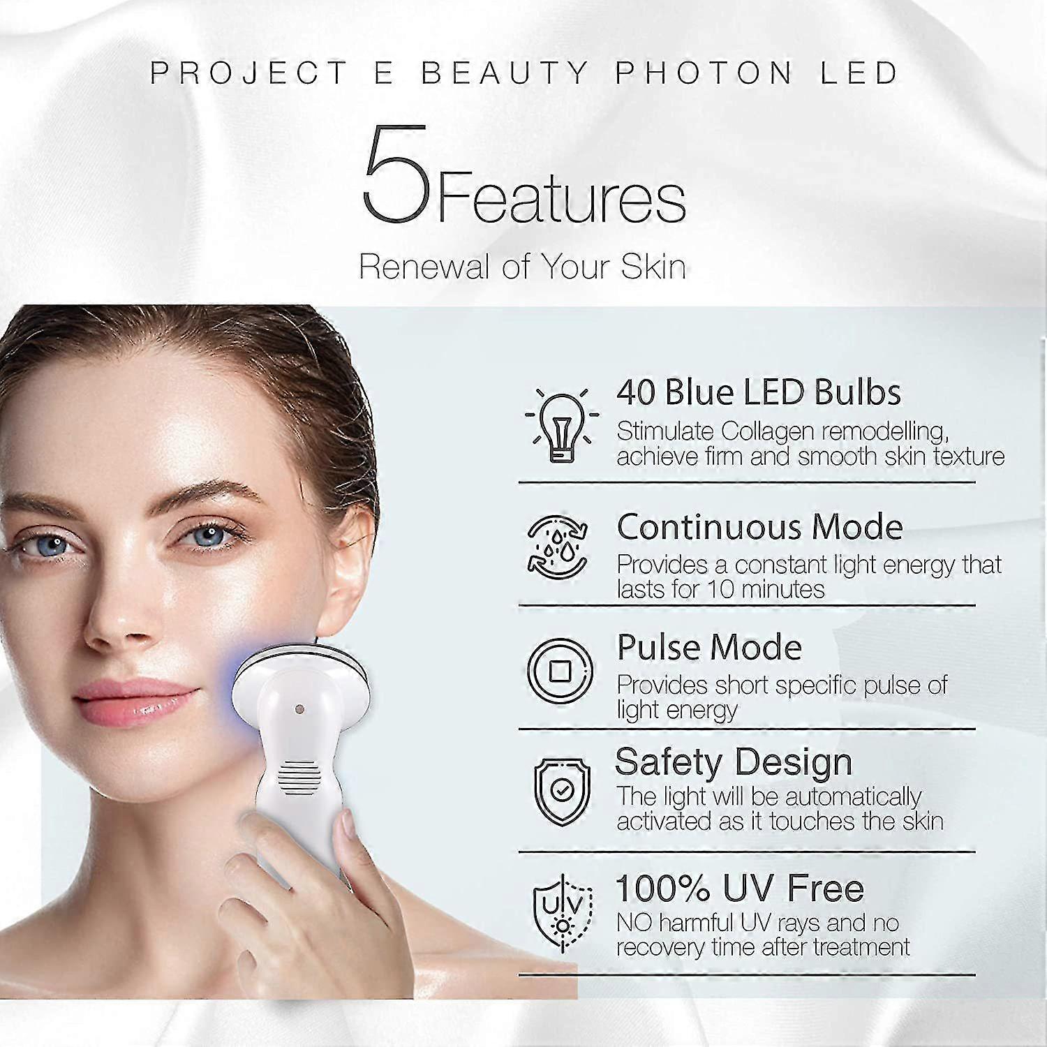 beauty treatment with led photons for blemishes and acne scars(white) | Fruugo UK