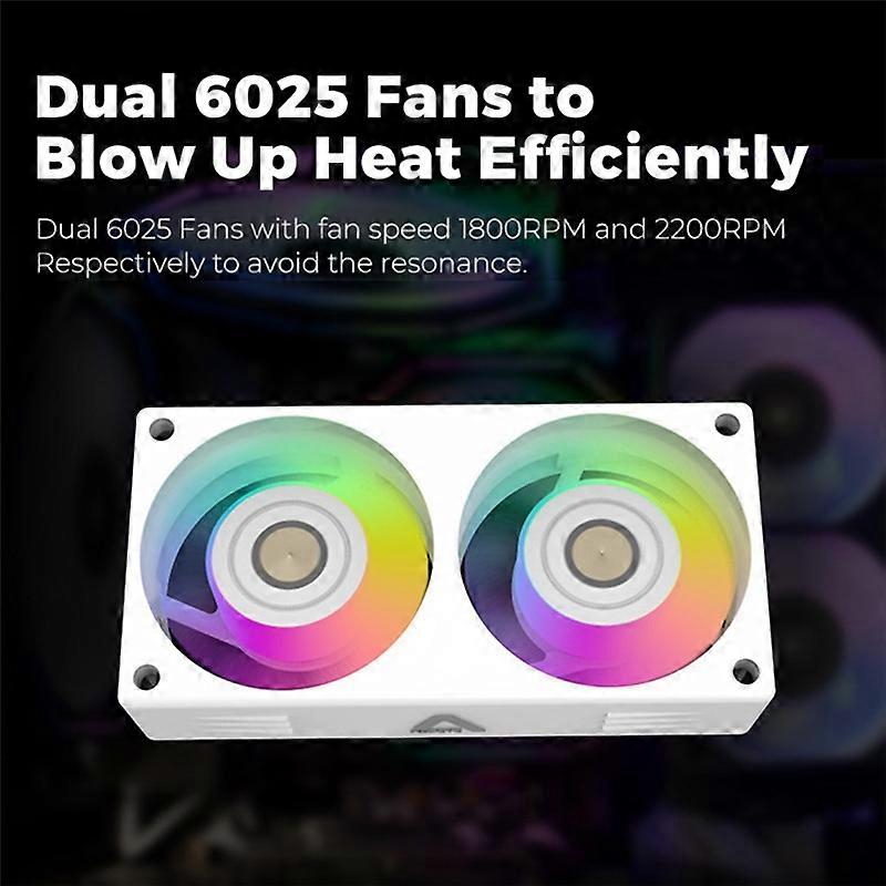 RAM Cooler Cooling Fan Ram Memory Cooler with Dual 60mm Fan PWM ...