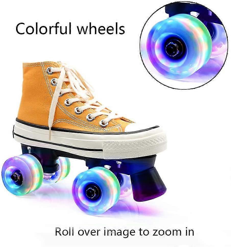 Led Light Up Roller Skate Wheels With Bearings 4 Pa Cool Lighting-up ...