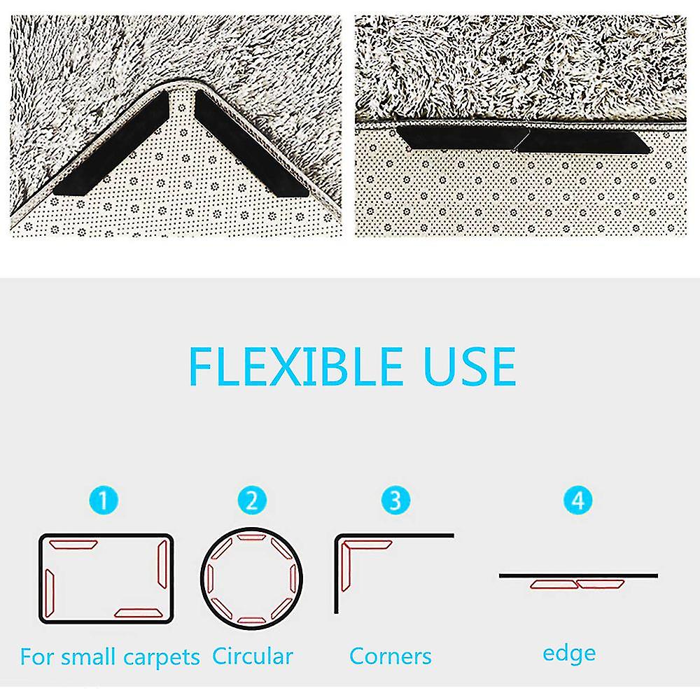 Tflycq Carpet Gripper Anti-slip Mat, 16 Pieces Anti-slip Mat For Carpet ...