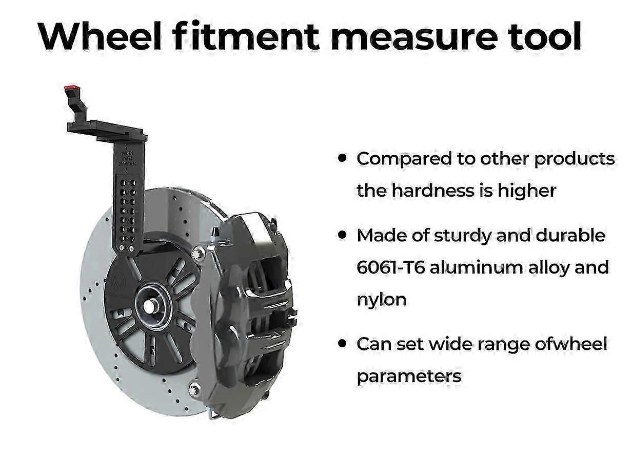 Universal Vehicle Wheel Fitment Offset Tool Car Offset Measurement ...