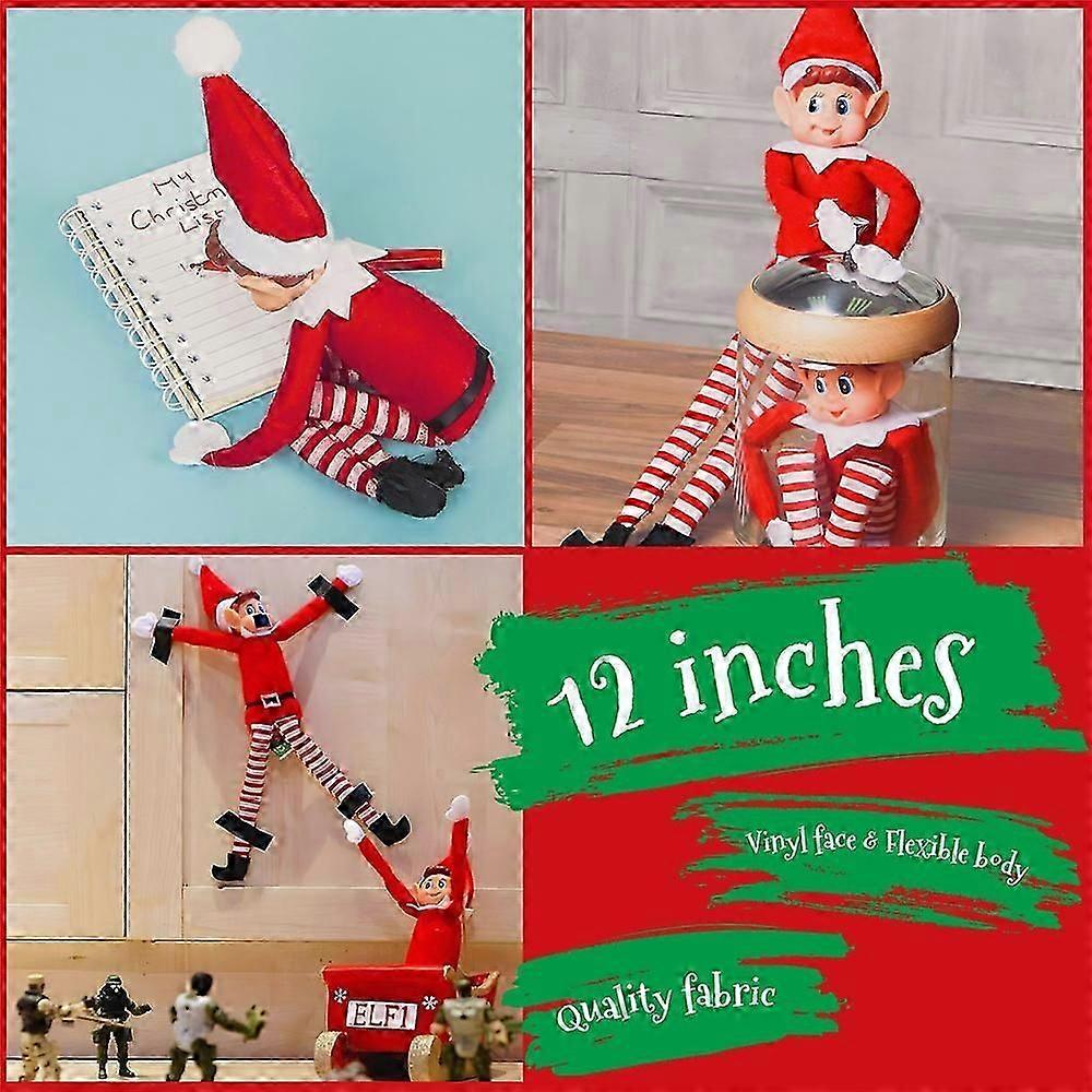 Elfie Boy and Elvie Girl Christmas Playful Elves Behavin Badly Figure ...