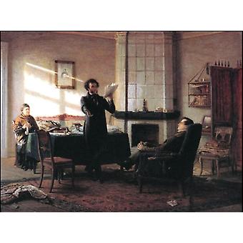 Alexander Pushkin in the village of Mikhailovsky, Nikolai Ge | Fruugo UK