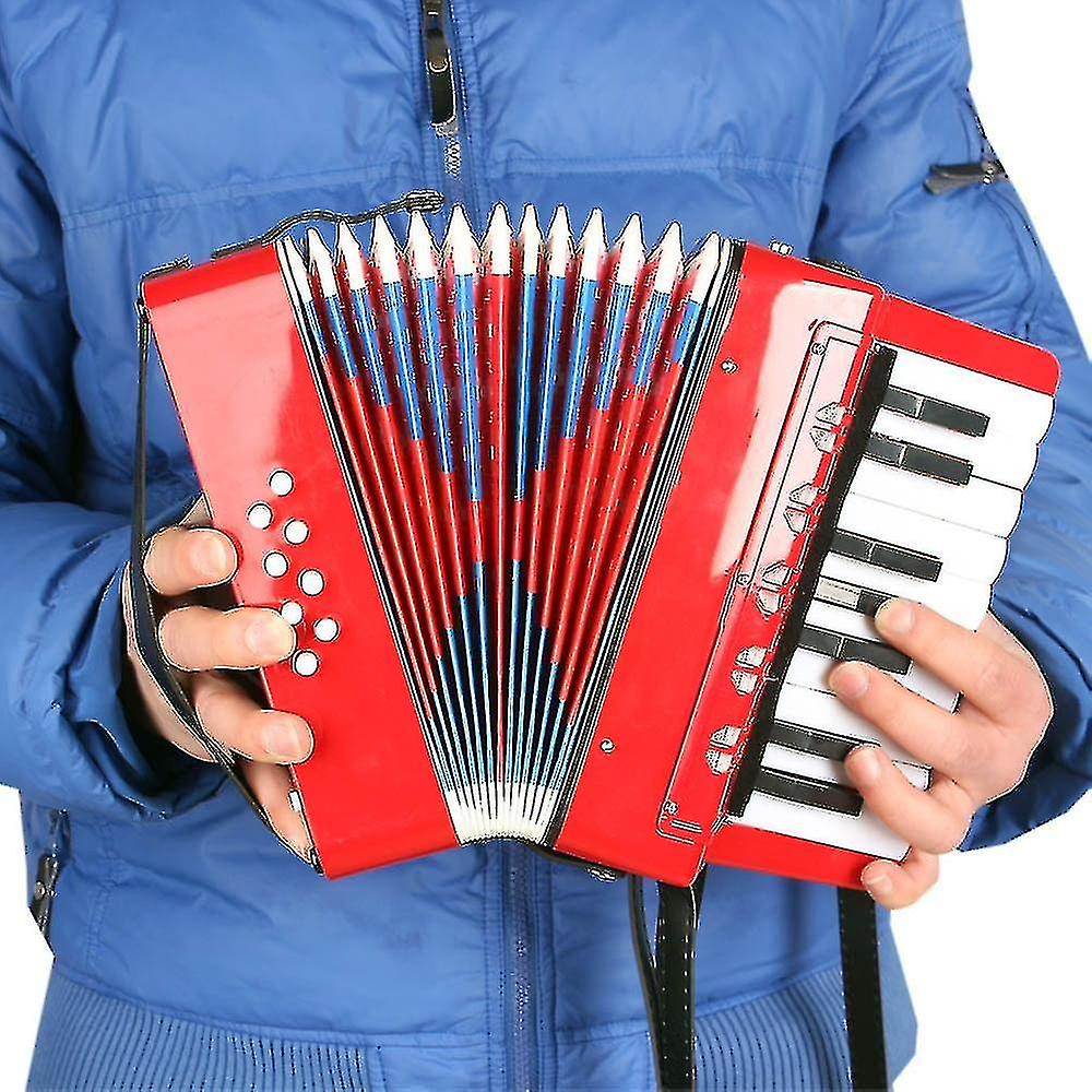 Mini Small Accordion 17-key 8 Bass Accordion Kids Educational Musical ...