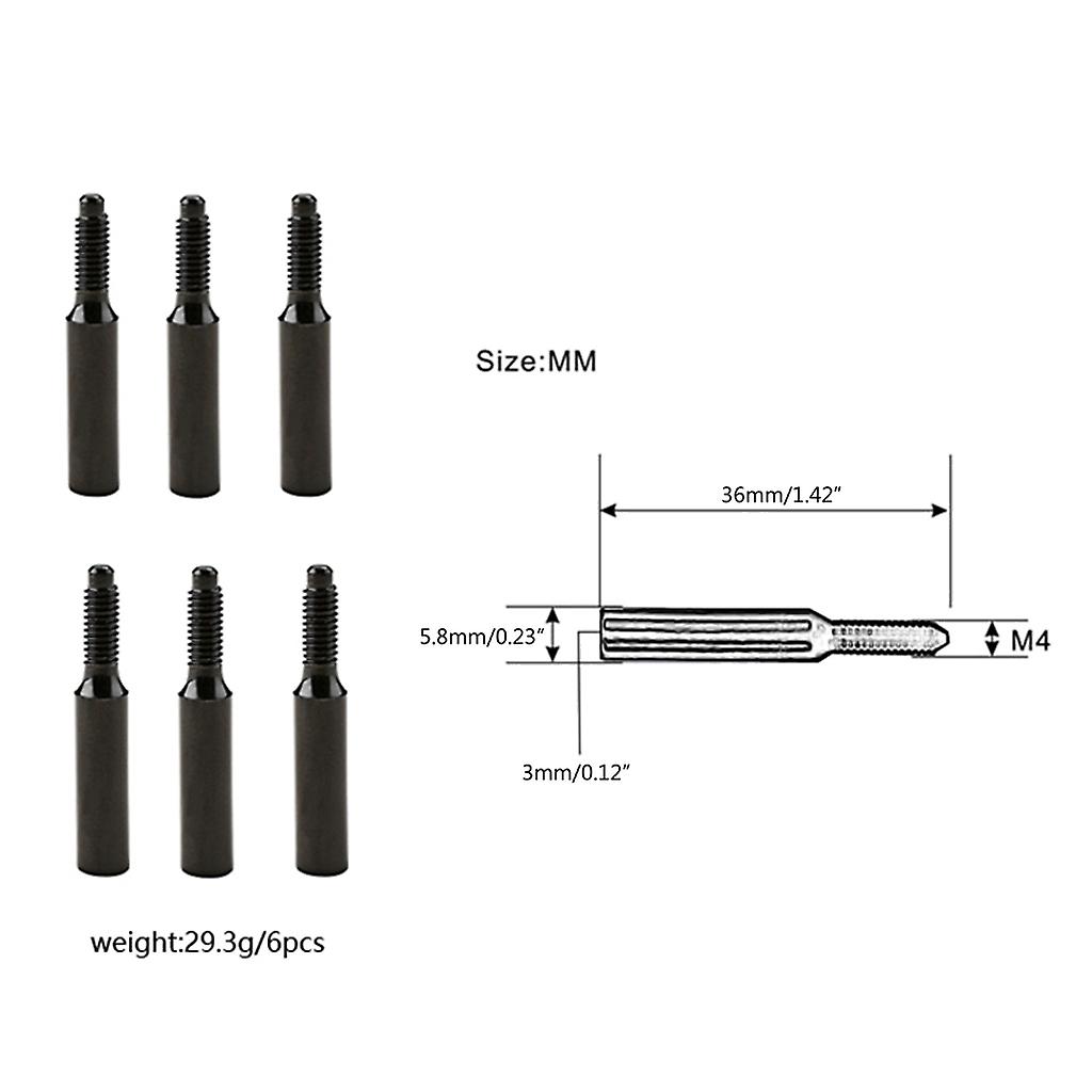 6 Pcs String Locking Screws Portable Bridge Tremolo Saddles Screw for ...
