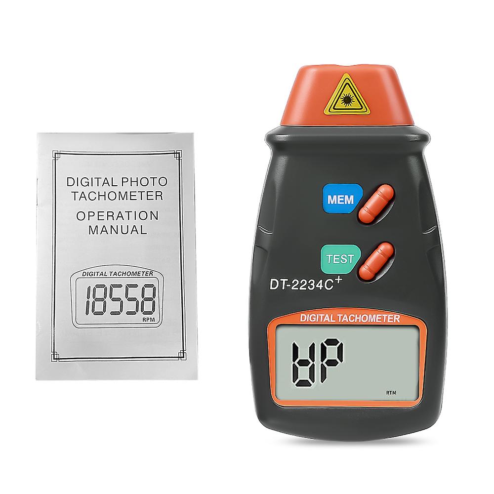 Digital Laser Photo Tachometer Non Contact Rpm Tach Speed Gauge Engine ...