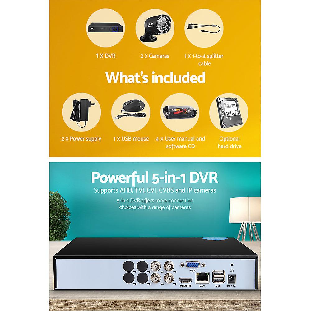 IP & Smart Security Camera Systems Ul Tech Cctv Security System 2Tb 4Ch ...